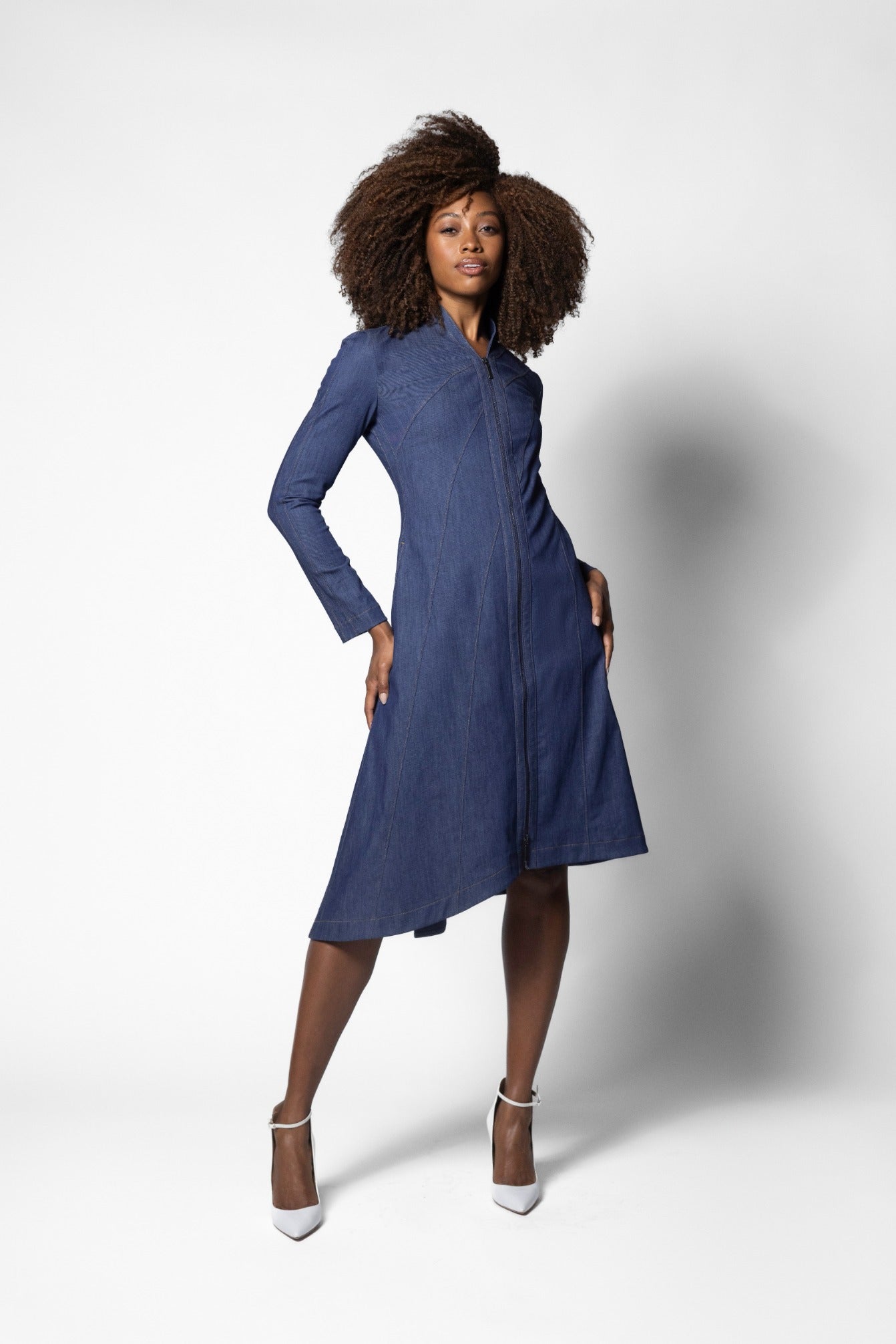 Sachi Coat - Denim 24 – Maria Pinto