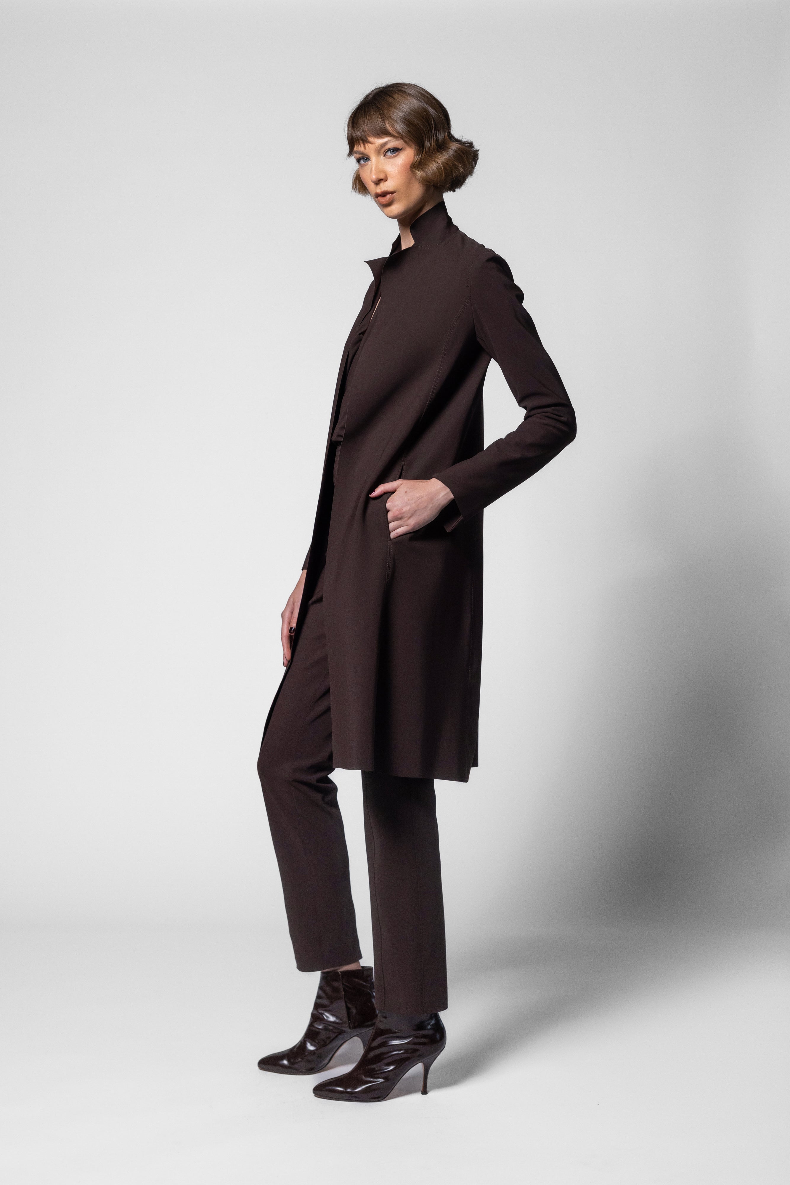 Reefer Coat - Espresso – Maria Pinto