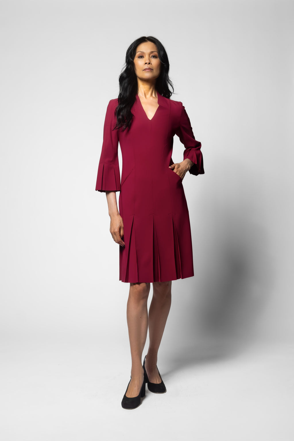 Carla Dress - Mulberry – Maria Pinto