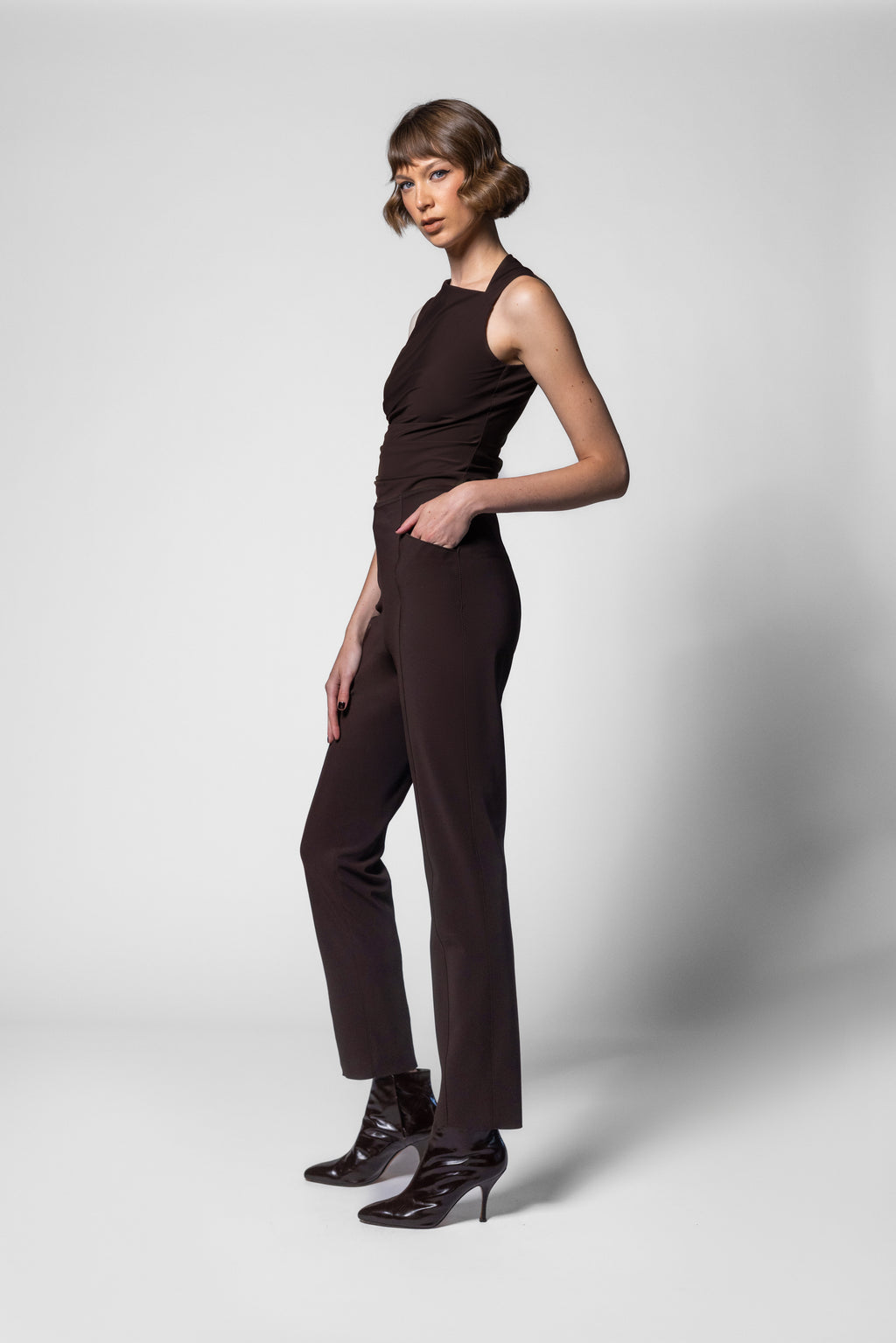 Millicent Pant - Espresso – Maria Pinto